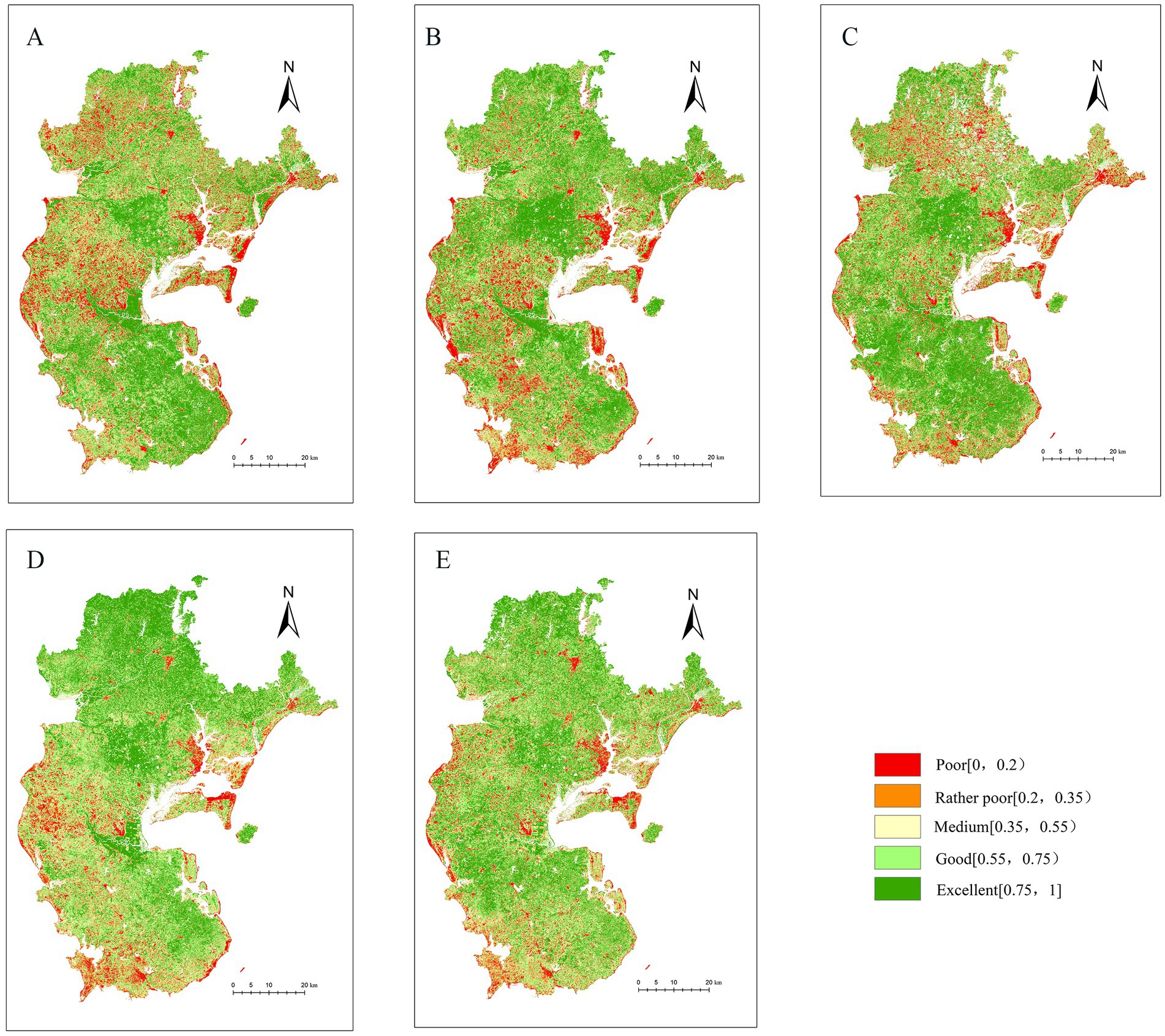 Frontiers Spatio Temporal Variation And Prediction Of Ecological