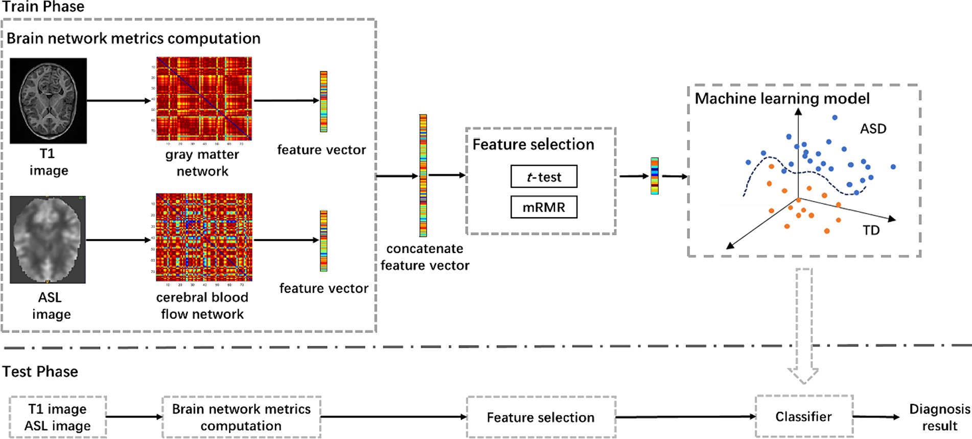 Frontiers | Diagnosis for autism spectrum disorder children using T1-based gray matter and ...