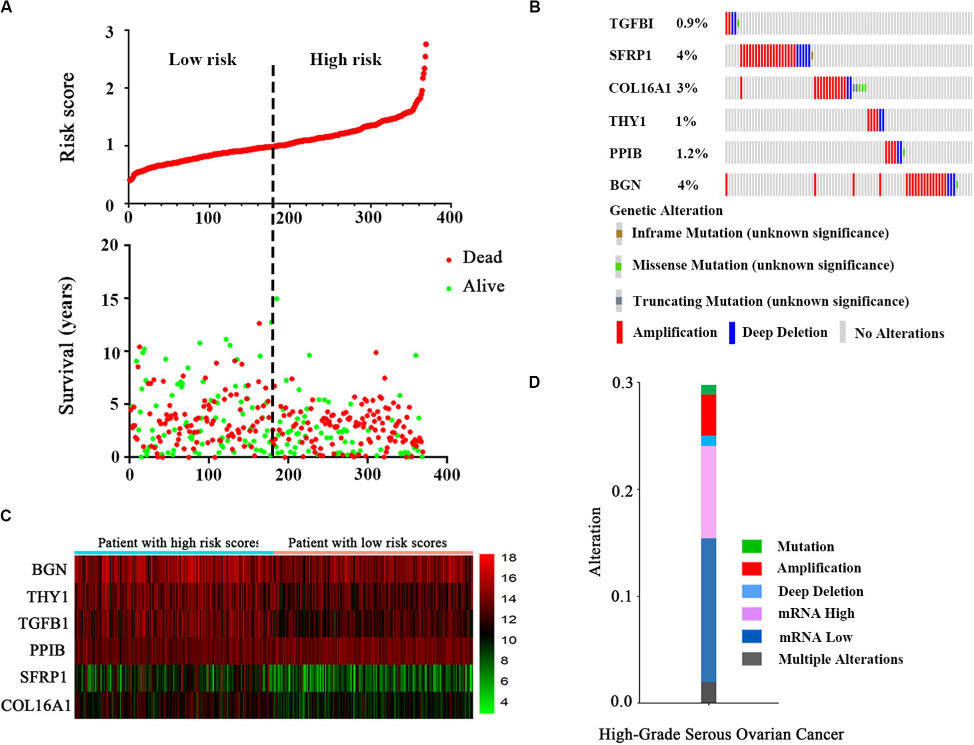 Frontiers A Novel Six Gene Signature For Prognosis Prediction In