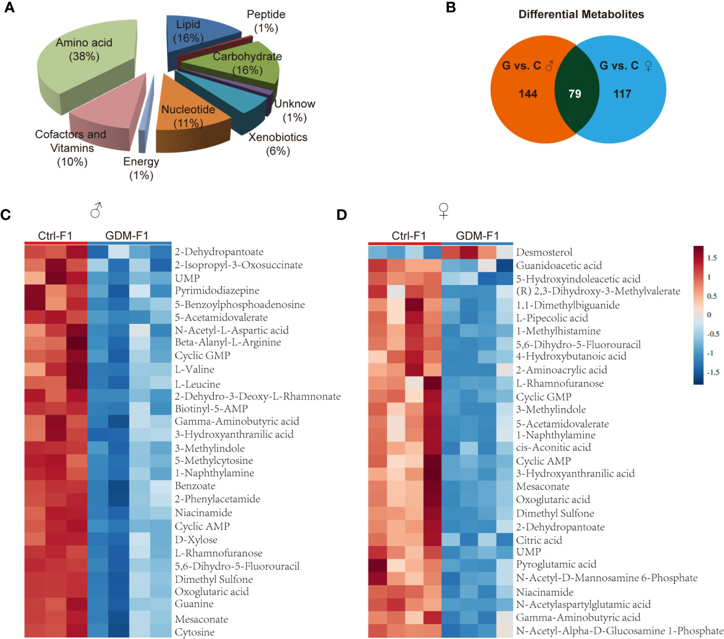 Frontiers Intrauterine Hyperglycemia Alters The Metabolomic Profile