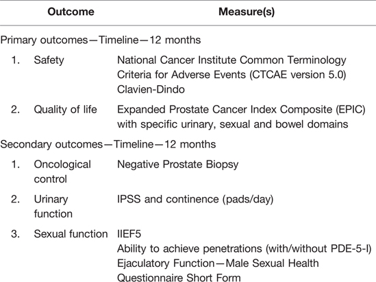 Frontiers The Safe Pilot Trial—salvage Focal Irreversible