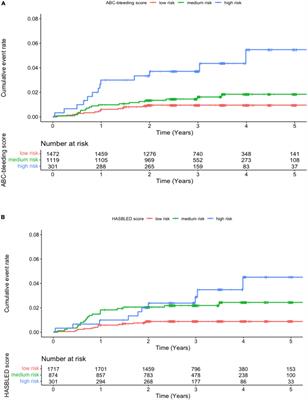 Frontiers | Performance of the ABC-bleeding risk score for assessing ...