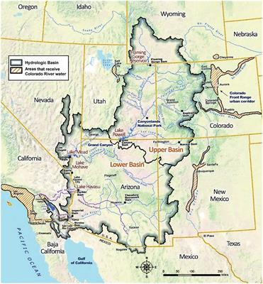 Frontiers | Institutional levels of water management in the Colorado ...