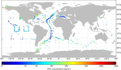 Frontiers | Absorption-based algorithm for satellite estimating the ...