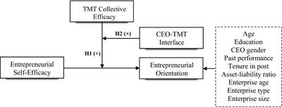 Frontiers | The necessity of others: Entrepreneurial self-efficacy, TMT ...