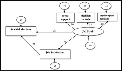 Frontiers | Suicidal ideation and their relationship with job ...